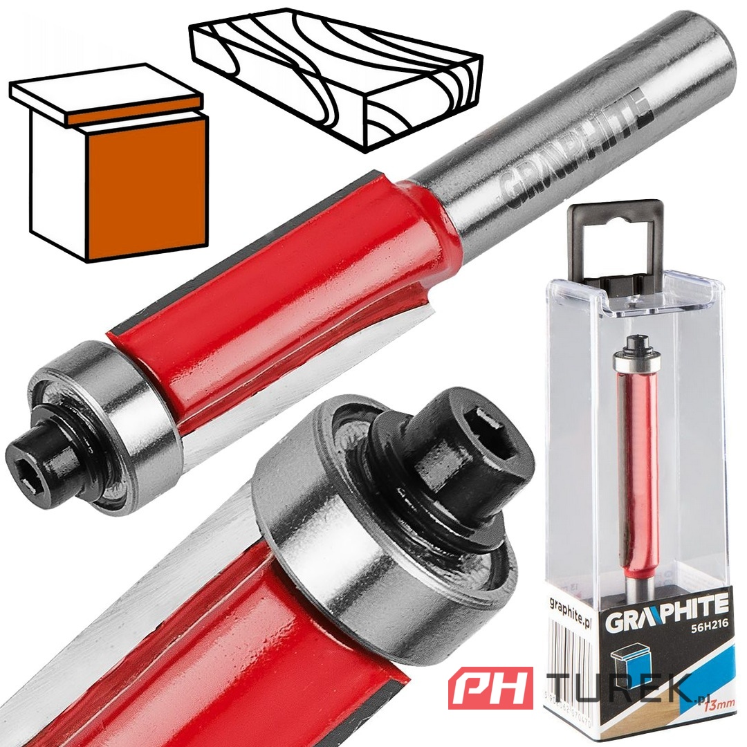Frez prosty z dolnym łożyskiem 13x50mm phturek.pl